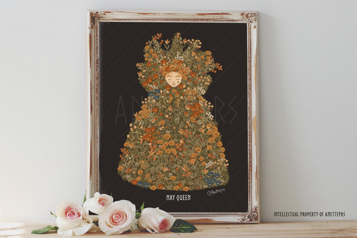 Midsommar May Queen Art Print – anetteprs